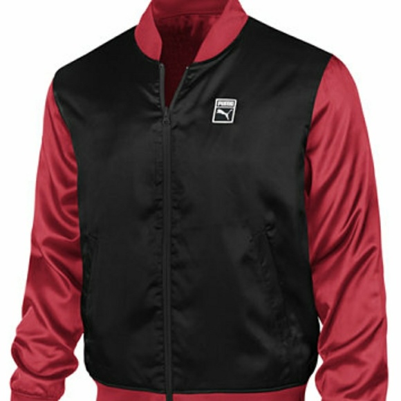 Puma | Jackets & Coats | Puma Mens Reversible T7 Bomber Jacket | Poshmark